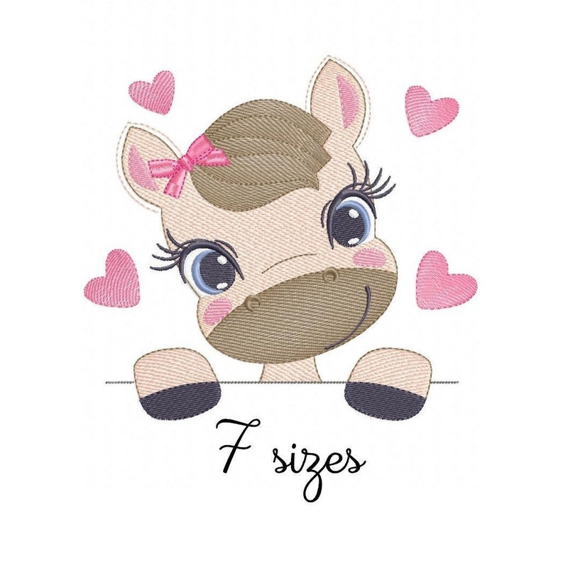 Cute Pony Embroidery File - Etsy