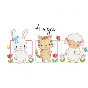 Cute Girl Friends Embroidery Design, Baby Embroidery Design, Newborn ...
