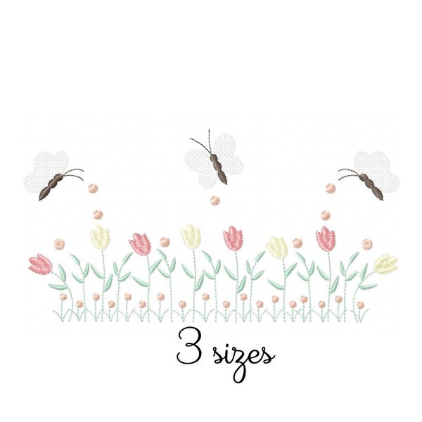 Tulip Embroidery - Etsy