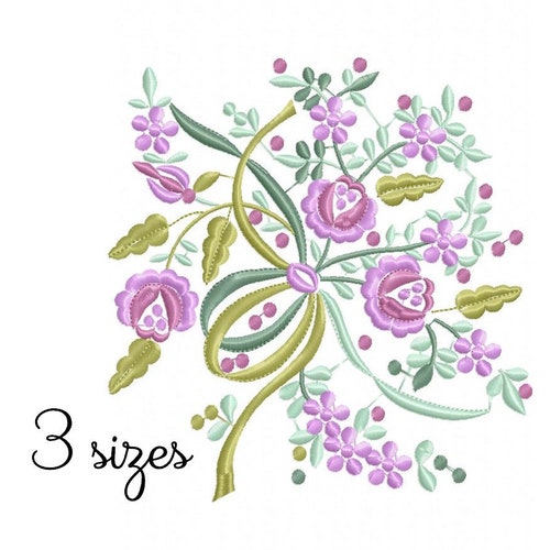 Delicate Roses Embroidery Design Flowers Embroidery Design | Etsy