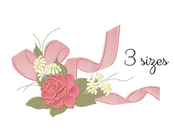 Purple Roses Embroidery Designs Flowers Embroidery Design - Etsy