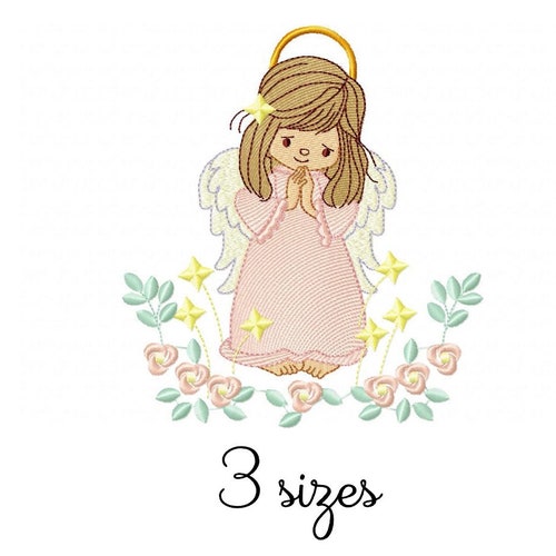 Little Angel Machine Embroidery Design - Etsy