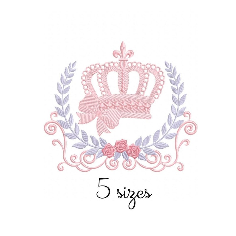 Crown Embroidery Pattern - Etsy