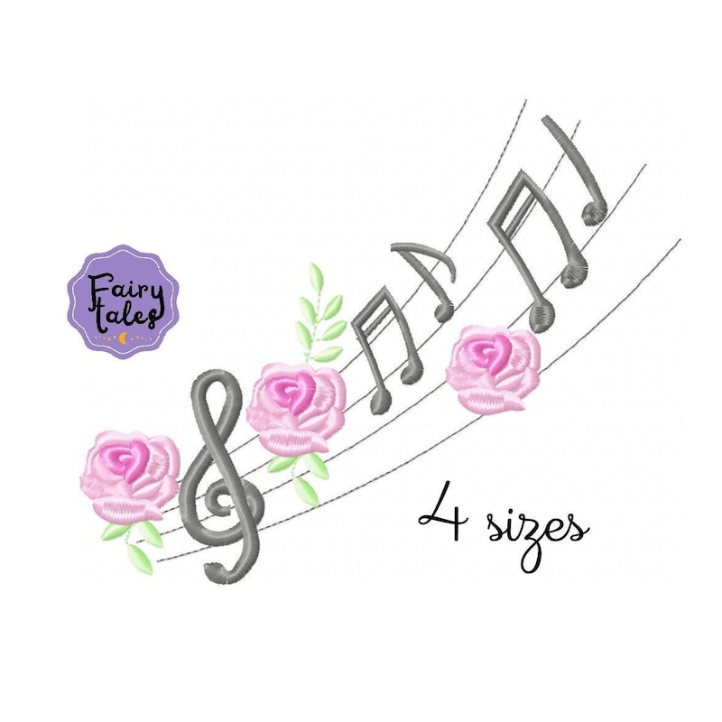 Music Embroidery - Etsy