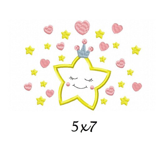 Moon and Stars for Babys Embroidery Designs Baby Embroidery - Etsy