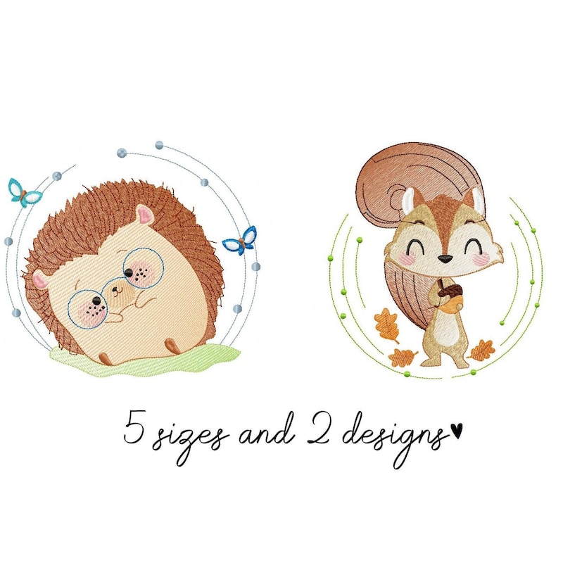 Hedgehog Embroidery Design - Etsy