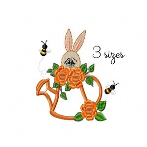 Bunny Machine Embroidery Design Bunny embroidery pattern | Etsy