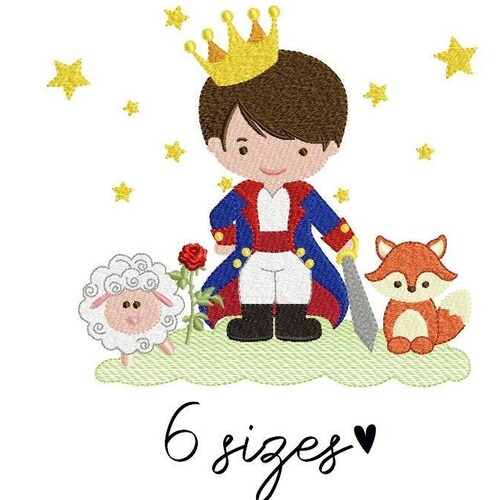 Little Prince Embroidery Design Boy Embroidery Design - Etsy