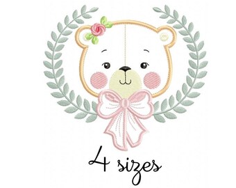 Bear Embroidery Design Baby Embroidery Designs Woodland - Etsy