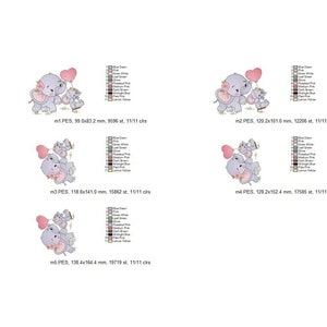 Mommy Elephant Embroidery Design - Baby Machine Embroidery File - PES ...