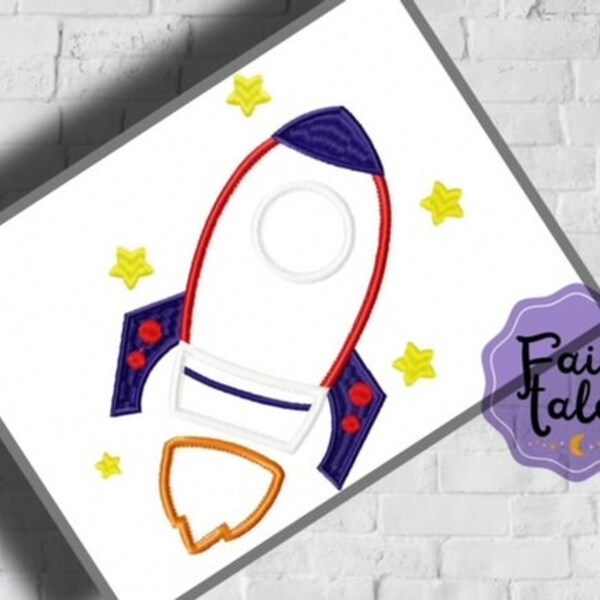 Rocket Applique - Etsy
