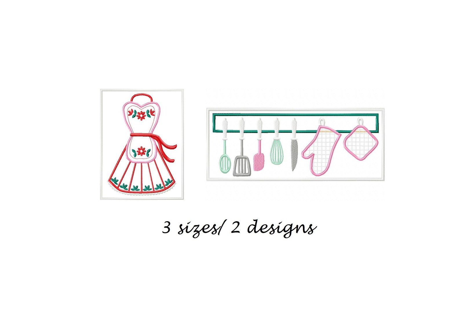 Kitchen Embroidery Design Cute Kitchen Embroidery Design | Etsy