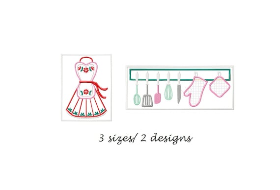 Kitchen Embroidery Design Cute Kitchen Embroidery Design | Etsy