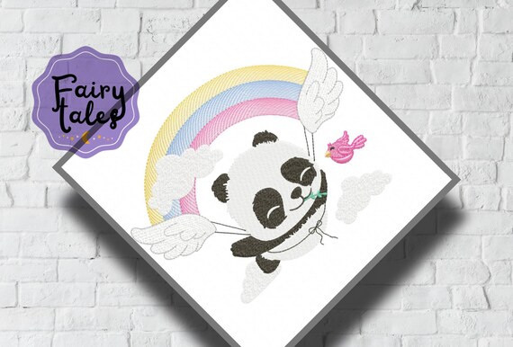 Panda Embroidery Design Animals Embroidery Design Machine - Etsy