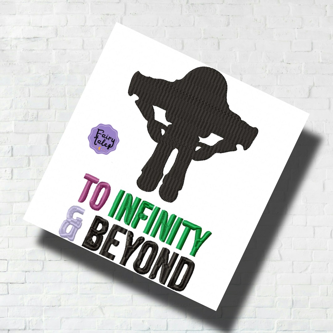 Infinity and Beyond Embroidery Design, Cute Design Machine, Child ...