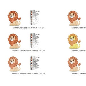 Sweet Lion Embroidery Design, Animals Embroidery Design Machine, Zoo ...