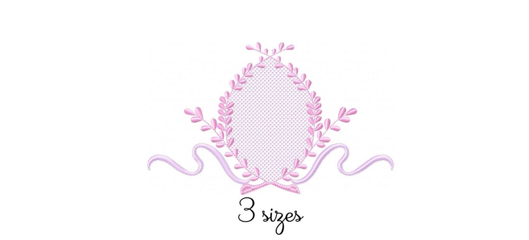 Cute Royal Frame Embroidery Design, Floral Embroidery Design Machine ...