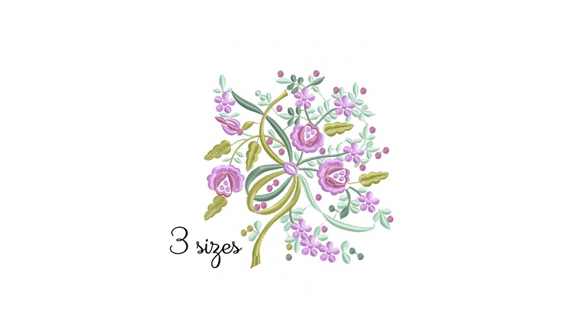 Delicate Roses Embroidery Design - Flowers Machine Embroidery File ...