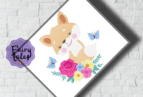 Cute Fox Embroidery Design Baby Embroidery Design Newborn | Etsy