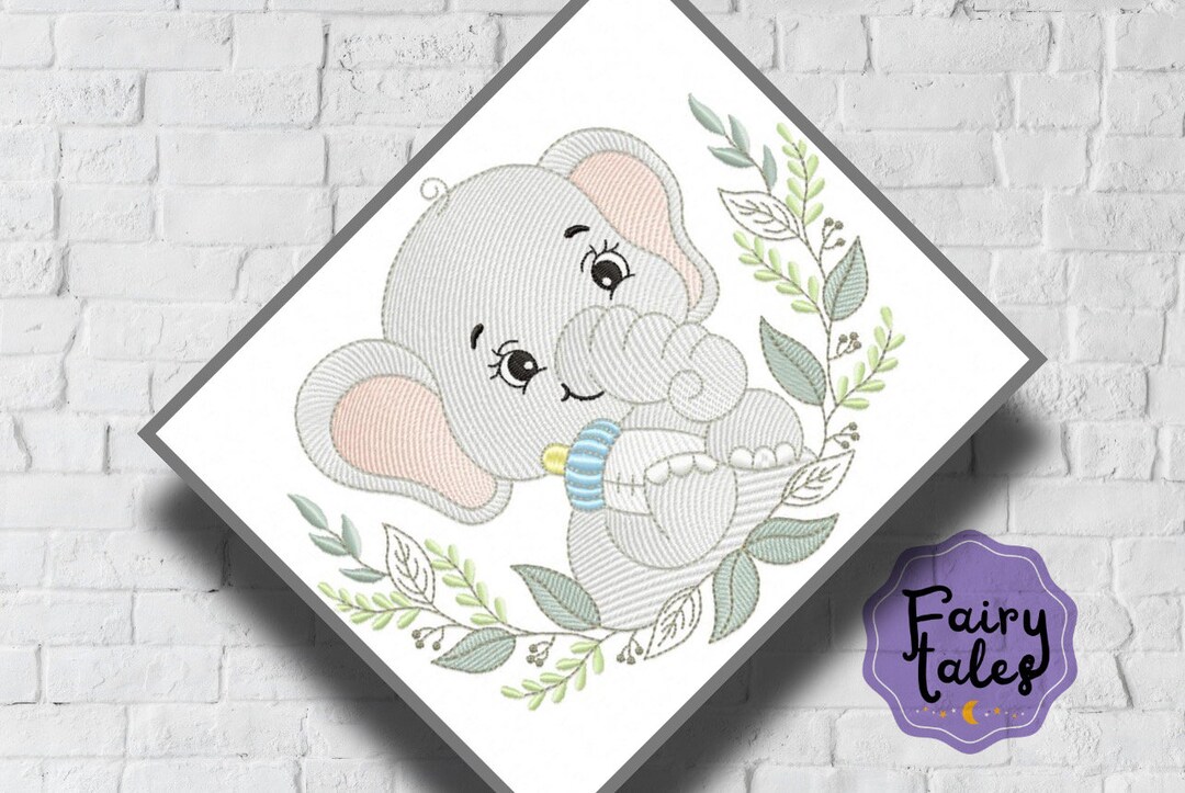 Baby Elephant Embroidery Designs, Baby Embroidery Design Machine ...