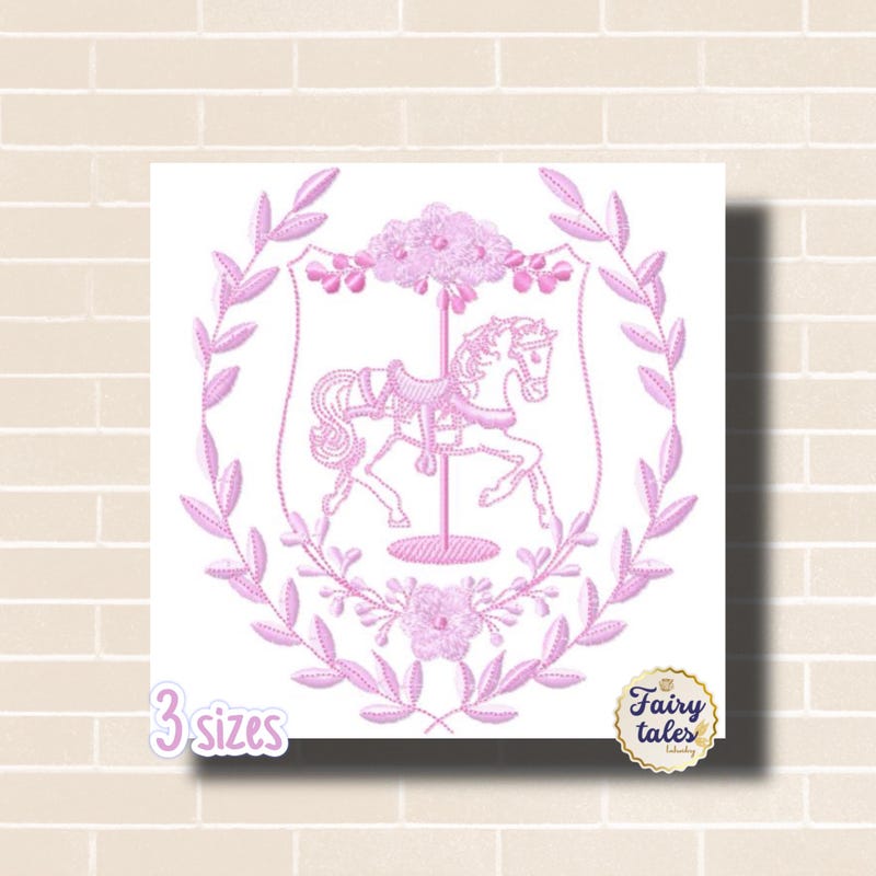 Round Framed Horse Are - Etsy