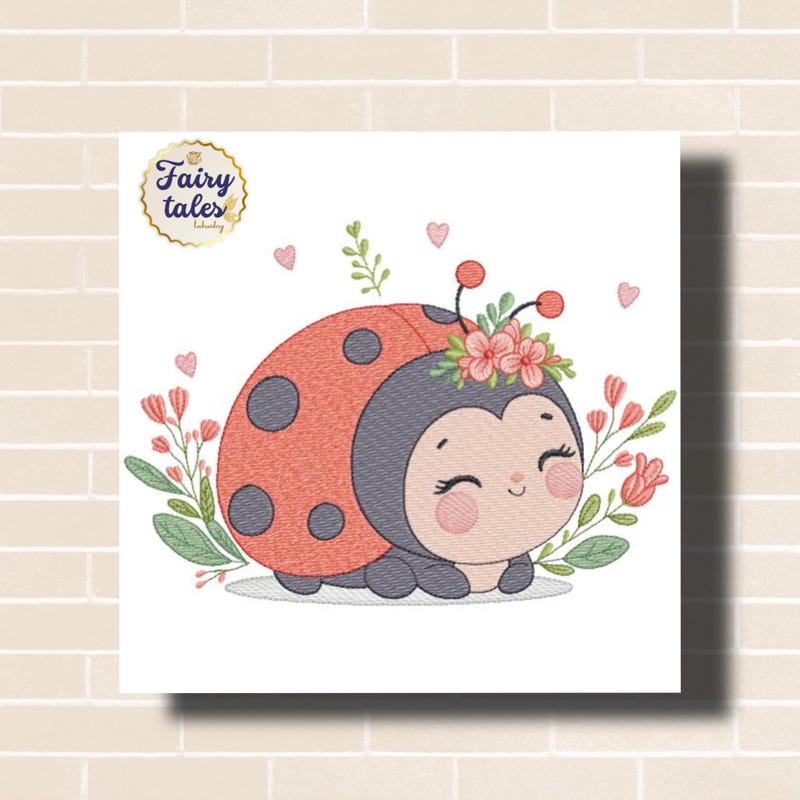Ladybug Embroidery - Etsy