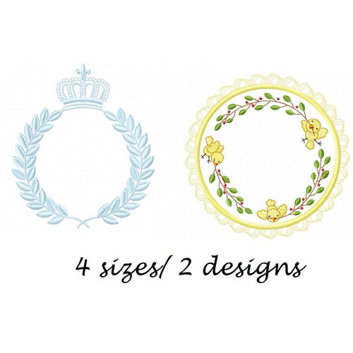 Crown Embroidery Design Instant Download - Etsy