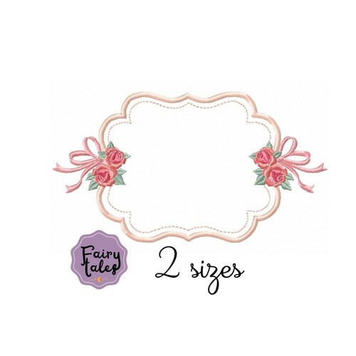Cute Frame Flowers Embroidery Design Baby Embroidery Design - Etsy