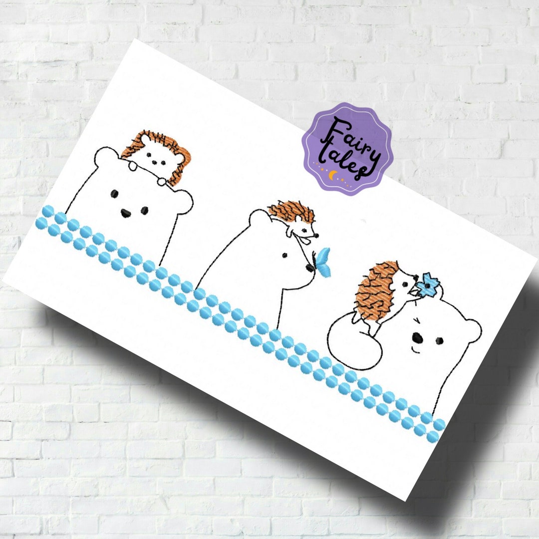 Redwork Bears Embroidery Designs, Baby Embroidery Design Machine ...