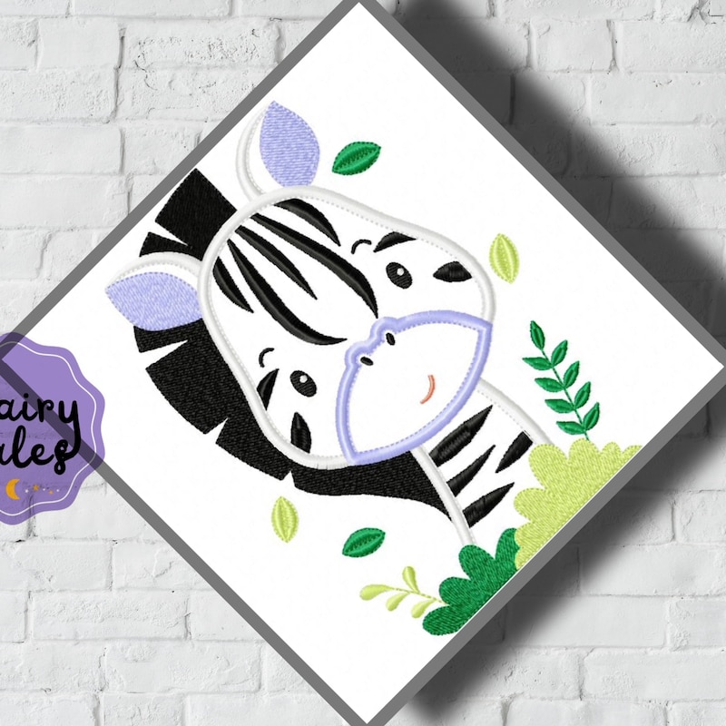 Zebra Applique - Etsy