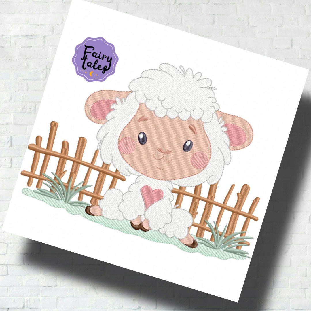 Ram Farm Embroidery Design, Animals Embroidery Design Machine, Farm ...