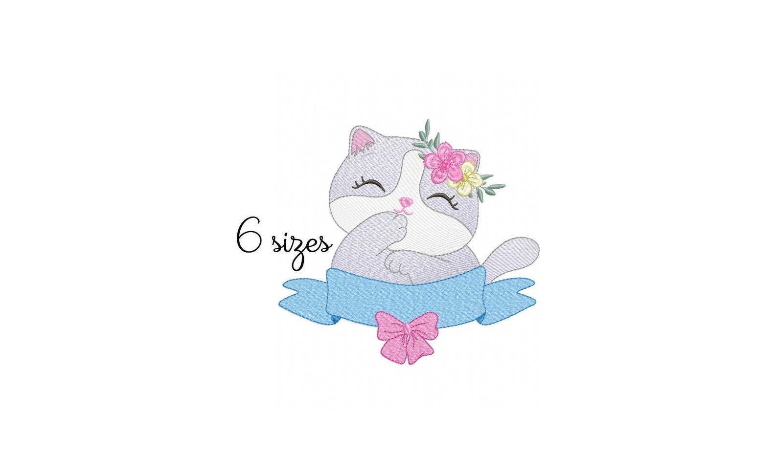 Cat Lace Embroidery Design Animals Embroidery Design Machine - Etsy
