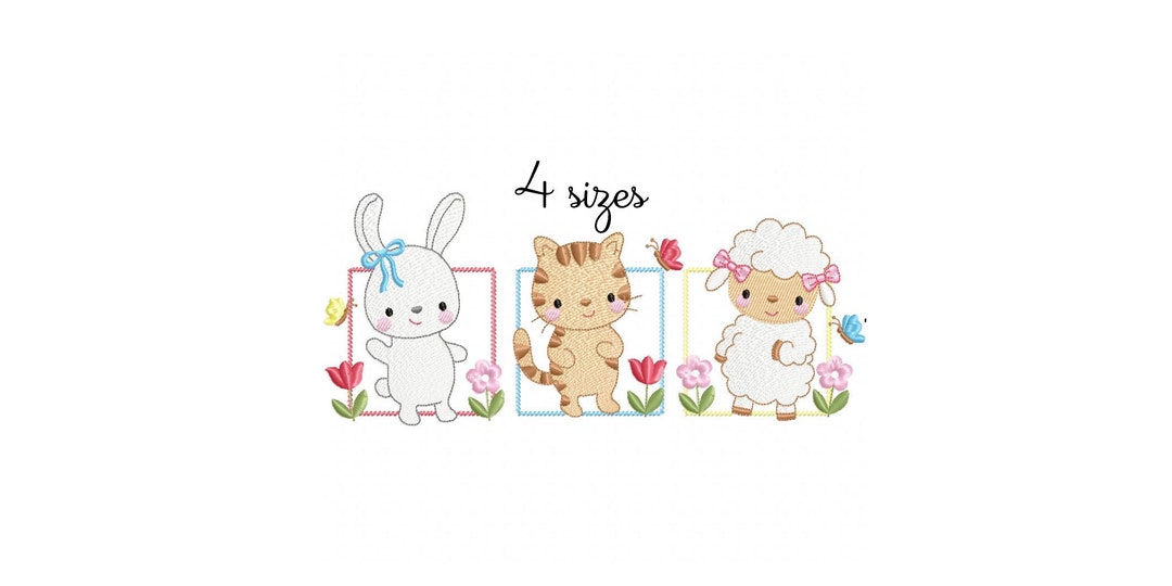 Cute Girl Friends Embroidery Design, Baby Embroidery Design, Newborn ...