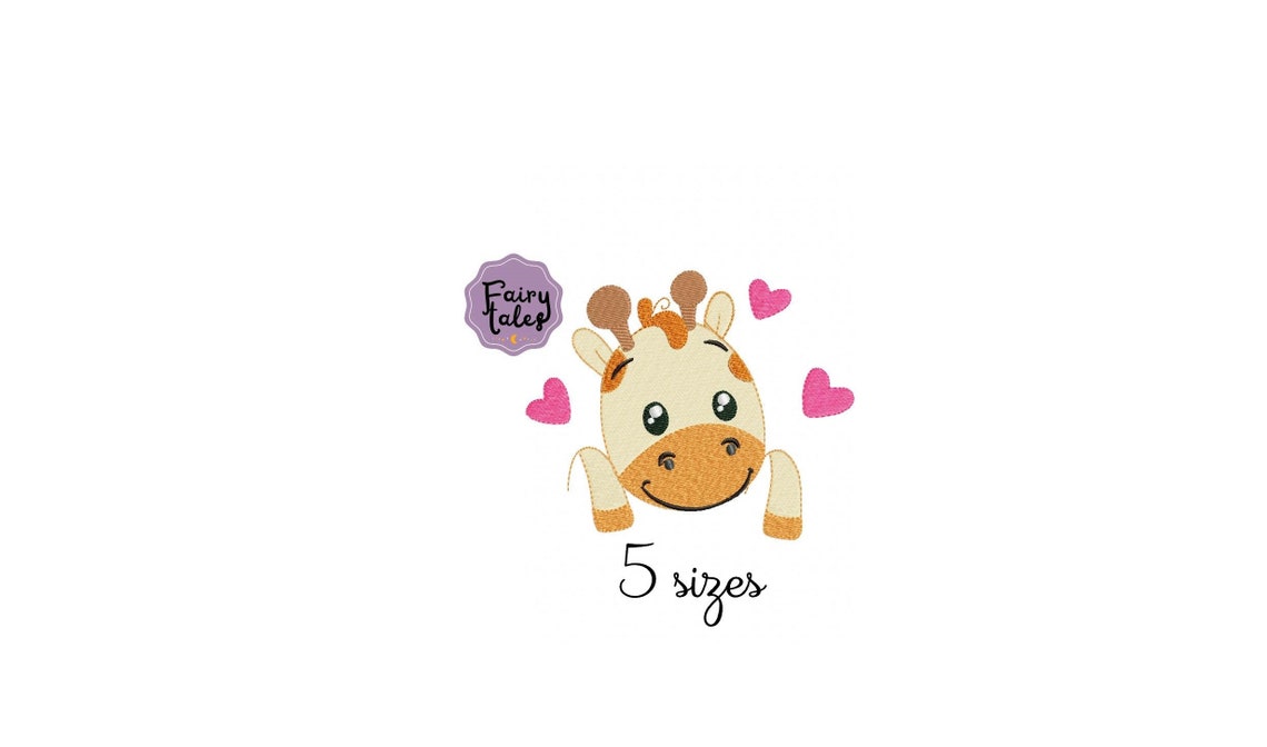 Giraffe Embroidery Designs Animals Embroidery Design Machine - Etsy