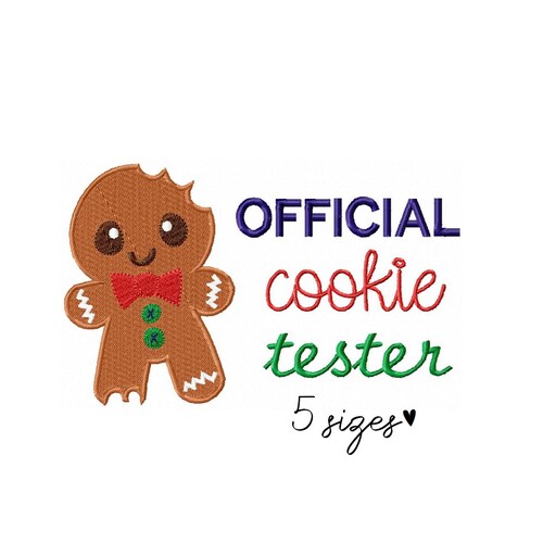 Cute Cookie Embroidery Designs Christmas Embroidery Design - Etsy