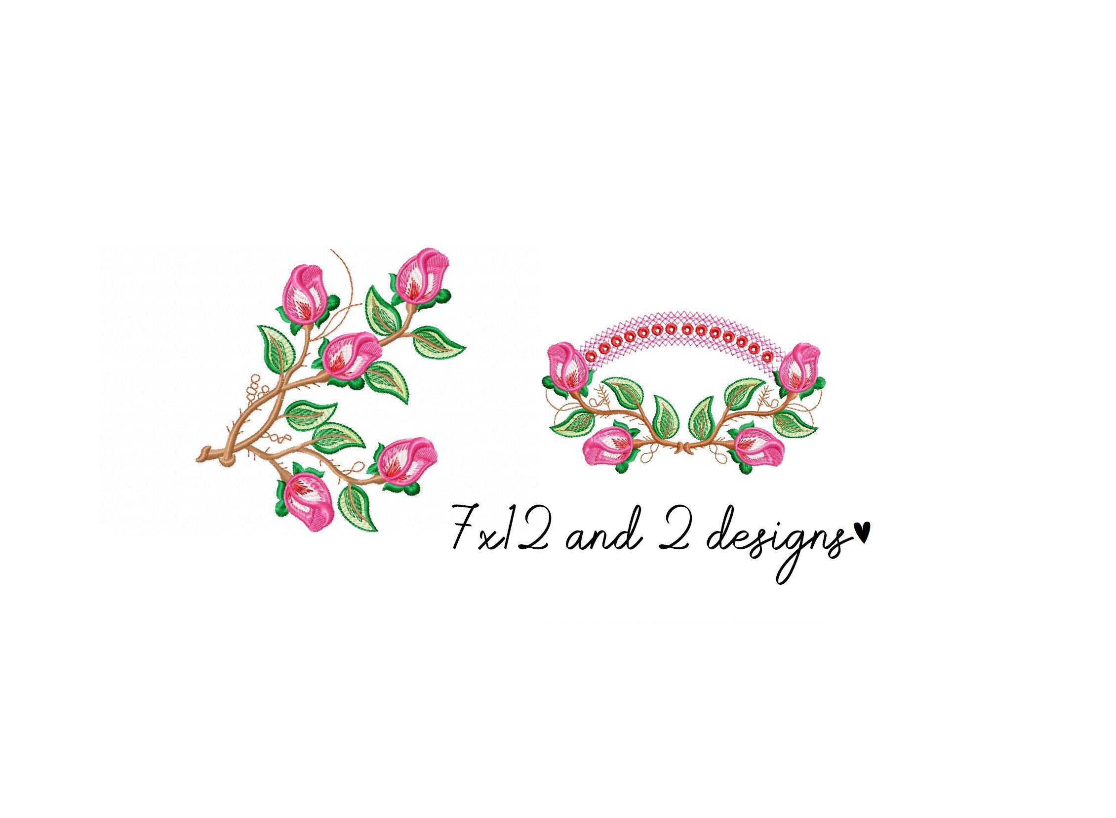 Beautiful Roses embroidery design Flowers embroidery design | Etsy