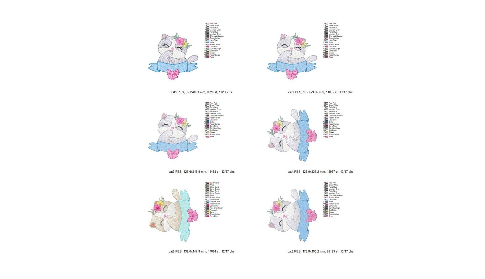 Cat Lace Embroidery Design Animals Embroidery Design Machine - Etsy