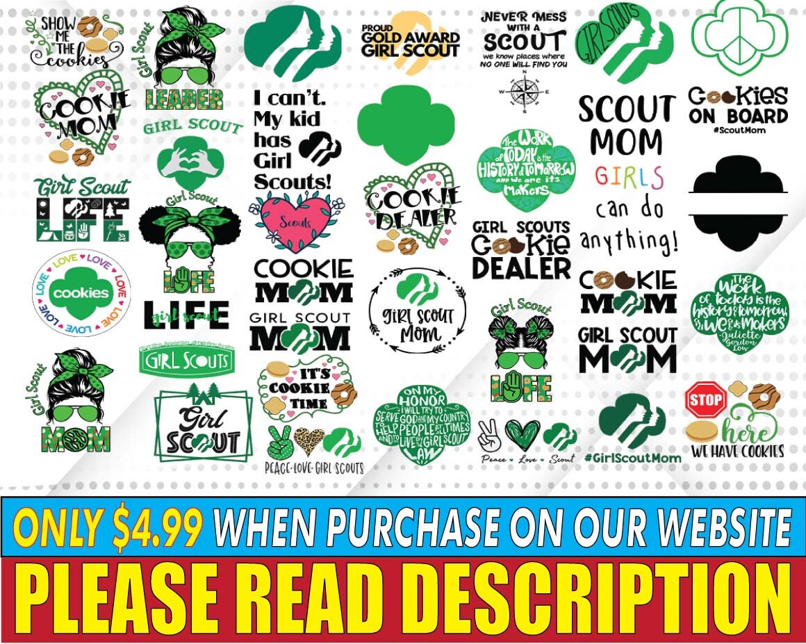 Girl Scouts Svg Bundle Girl Scout Mom Girl Scouts Logo Girl Etsy