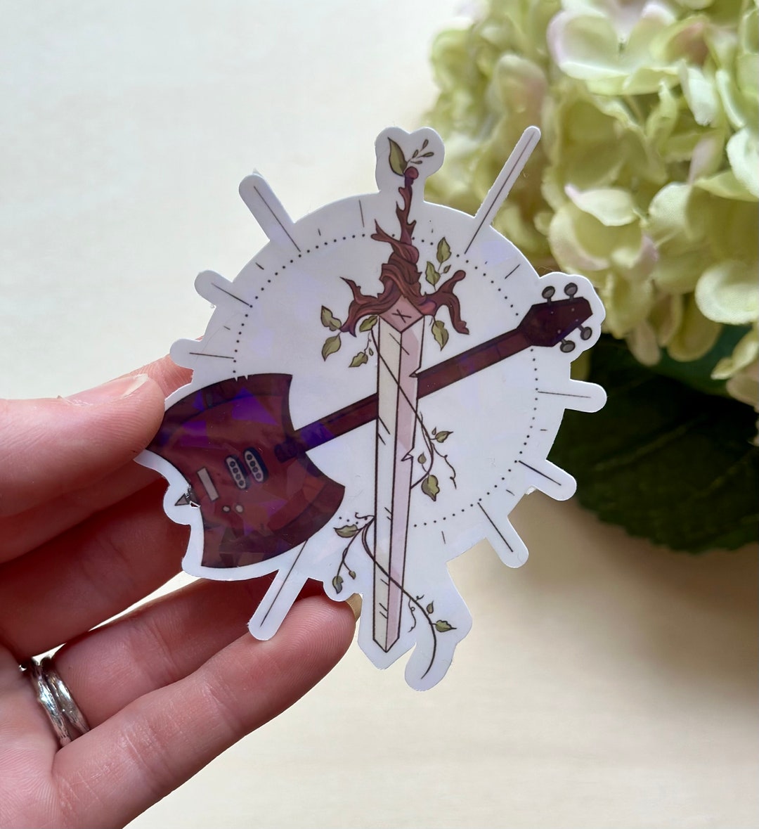 Adventure Time Sword/guitar Sticker | Sword Sticker | Guitar Sticker ...