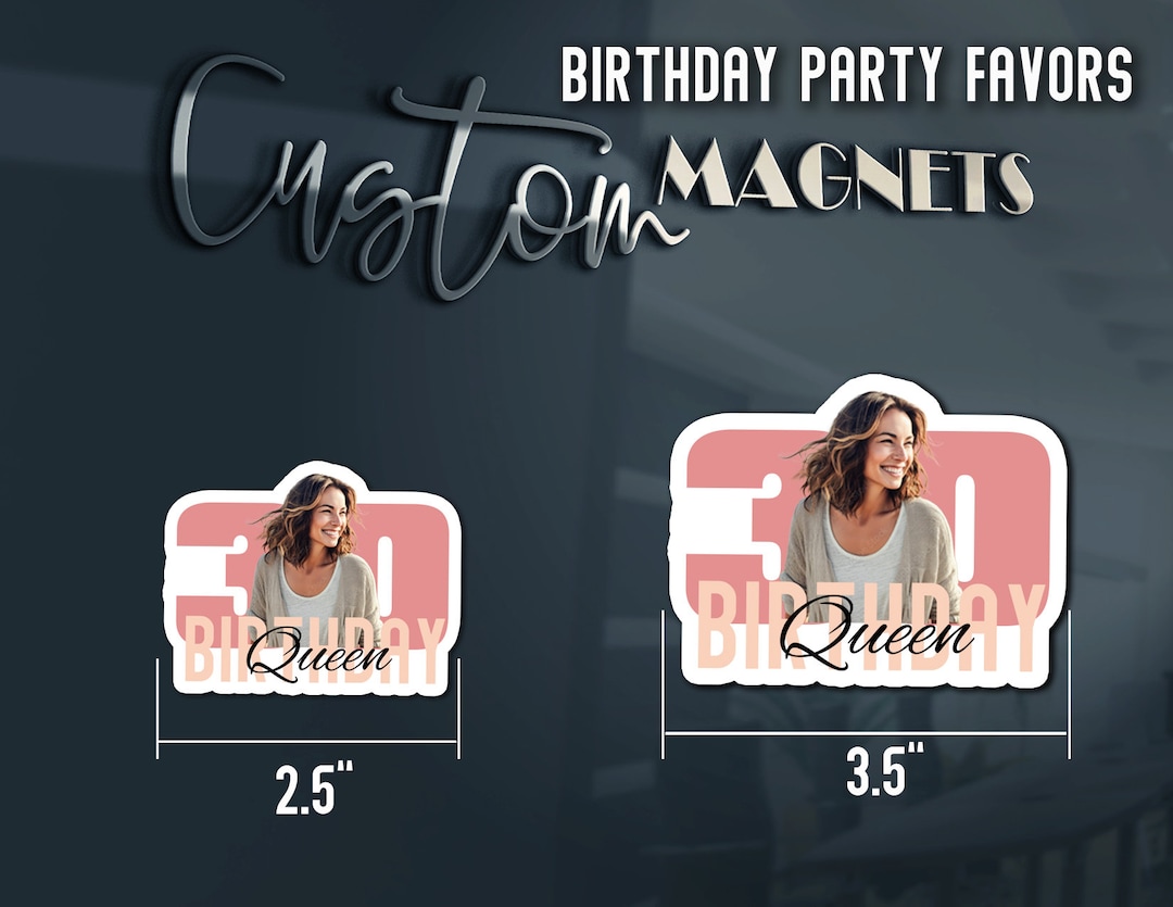 Birthday Party Favors, Custom Magnet, Personalized Magnet, Party Gift ...