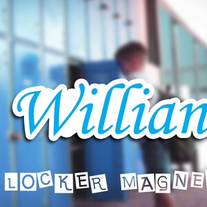 Custom Locker Magnet! Personalized Magnet Names, Refrigerator Magnet ...