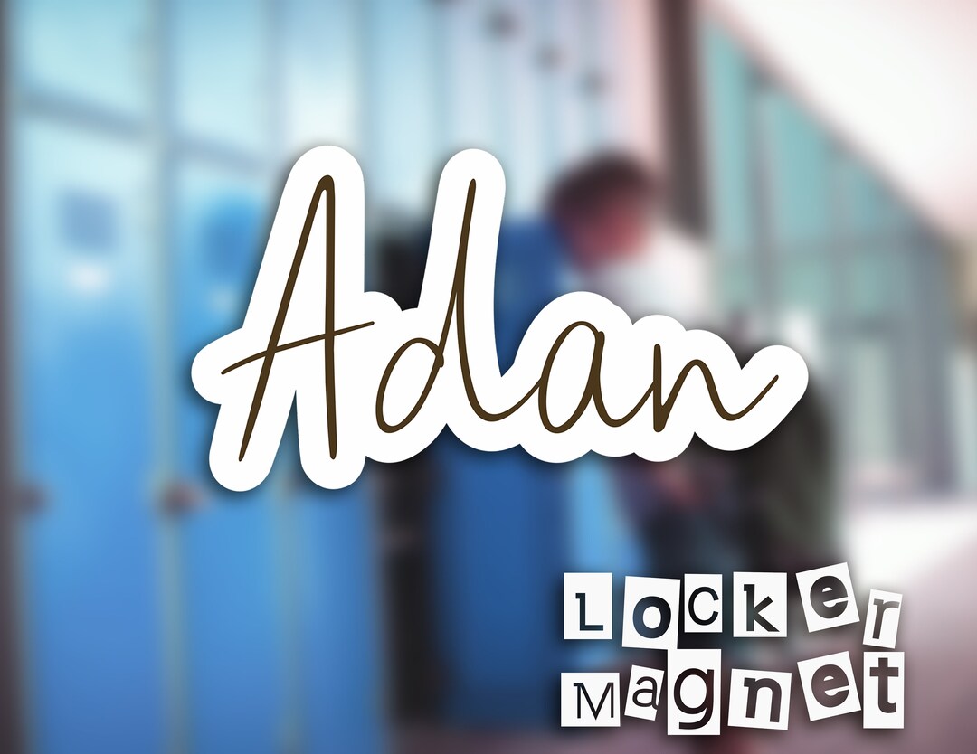 Custom Locker Magnet! Personalized Magnet Names, Refrigerator Magnet ...