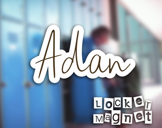 Custom Locker Magnet Personalized Magnet Names, Refrigerator Magnet ...