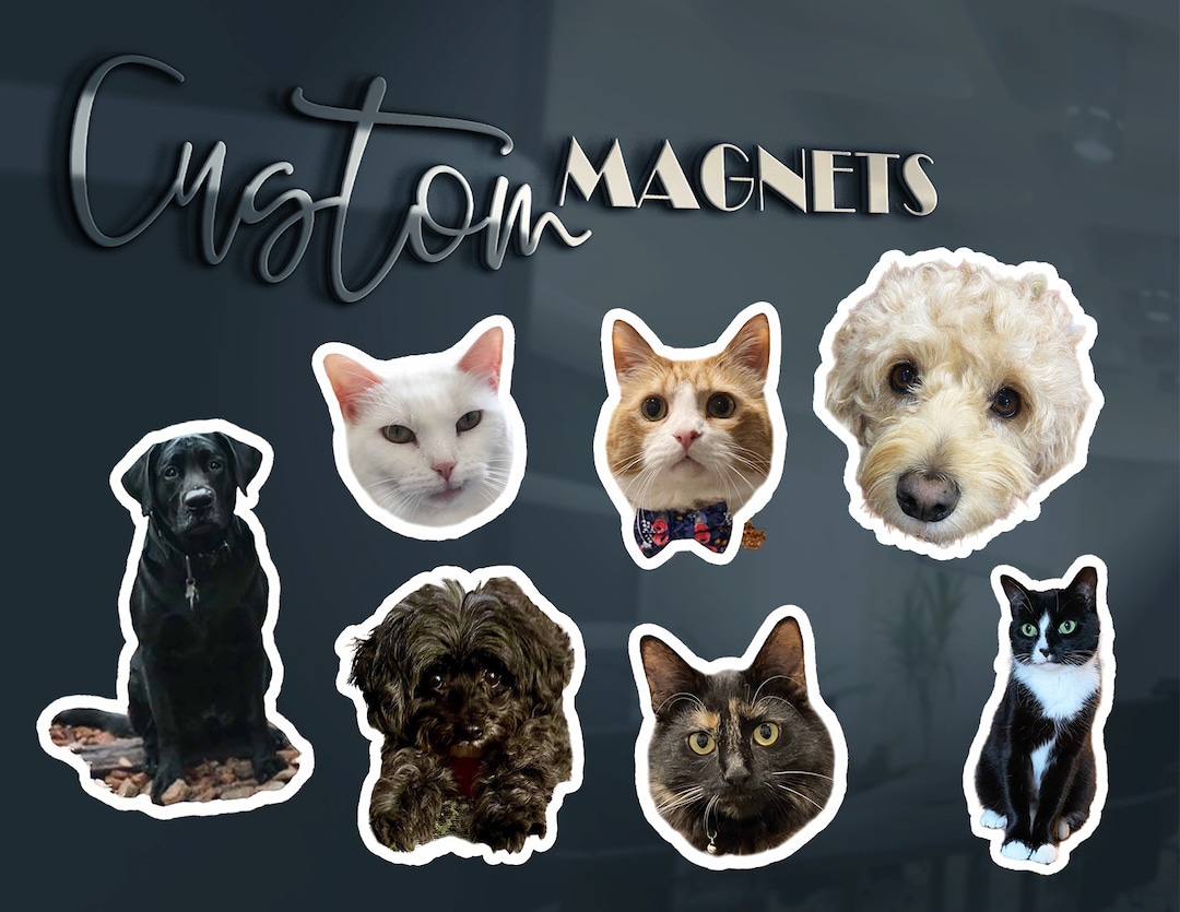 Custom Fridge Magnet, Custom Magnet Print, Dog and Cat Magnet, Custom ...