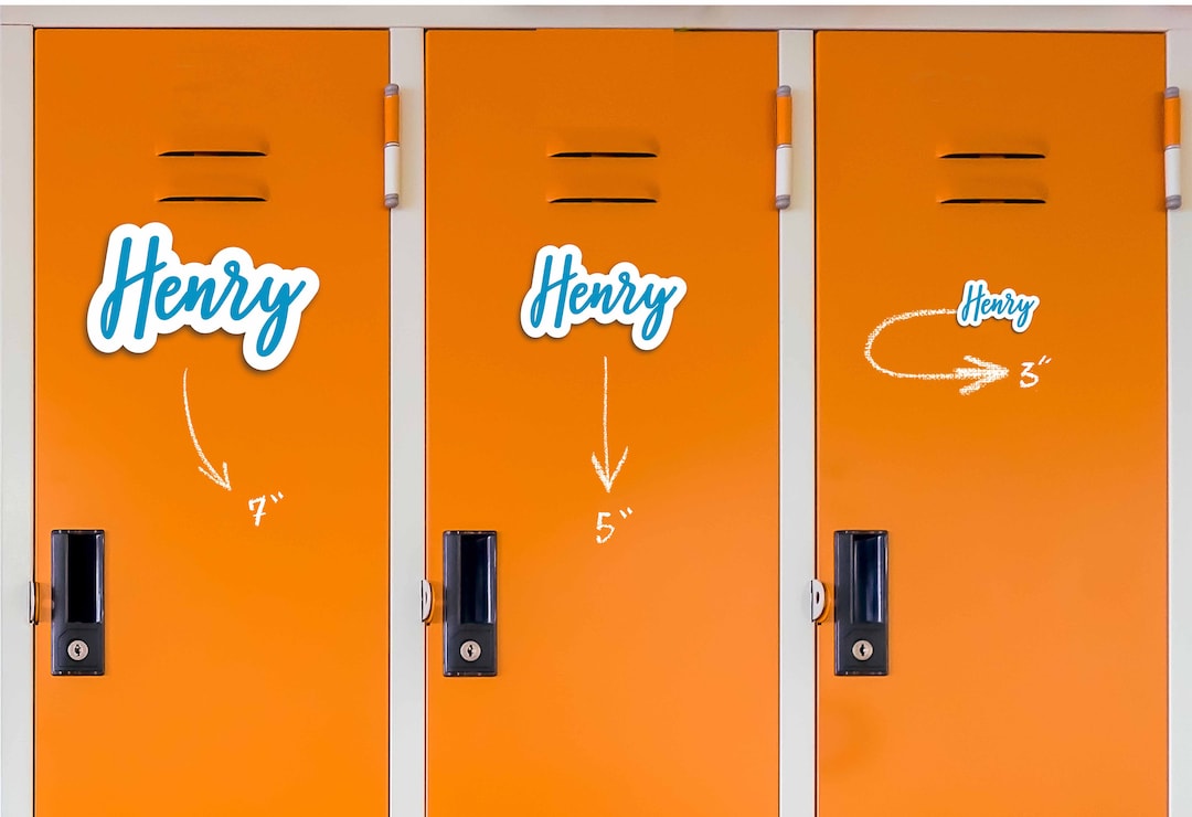 Custom Locker Magnet! Personalized Magnet Names, Refrigerator Magnet ...