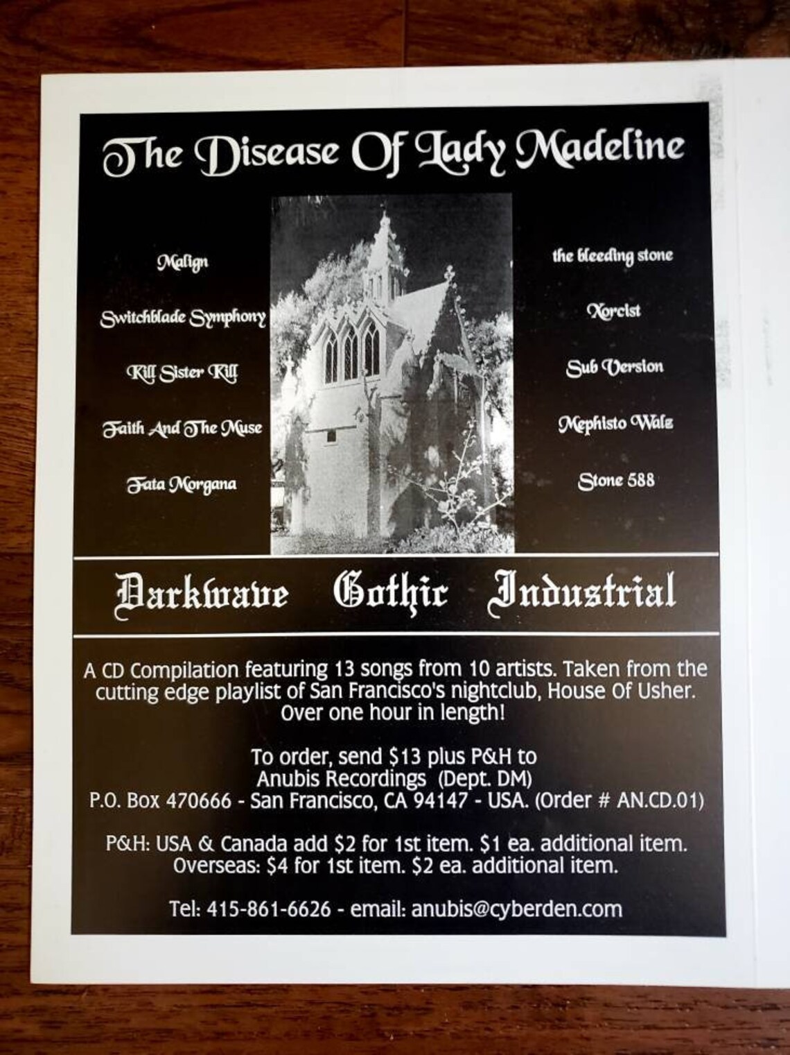 Vintage Goth Zine Cover "danse Macabre" 1995. Suitable for Framing ...