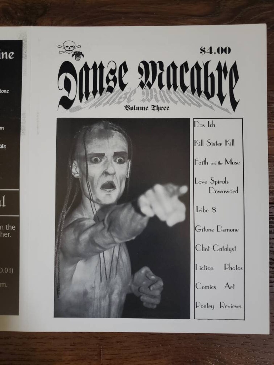 Vintage Goth Zine Cover "danse Macabre" 1995. Suitable for Framing ...