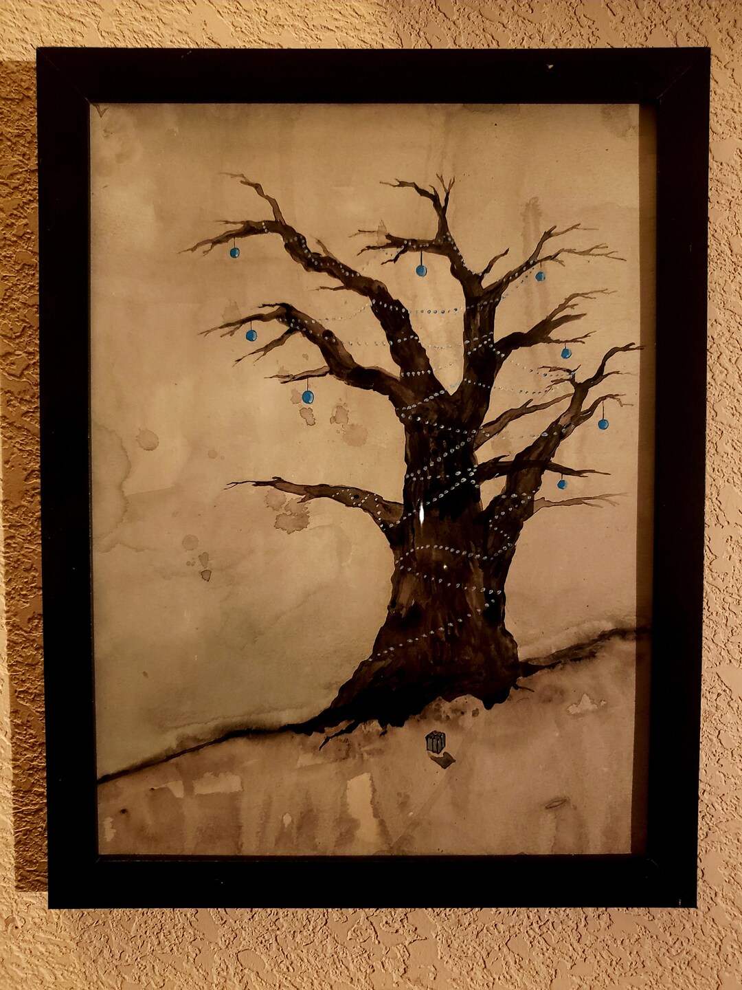 Dark Yule or Christmas Themed Original Painting by Hidden Witches ...