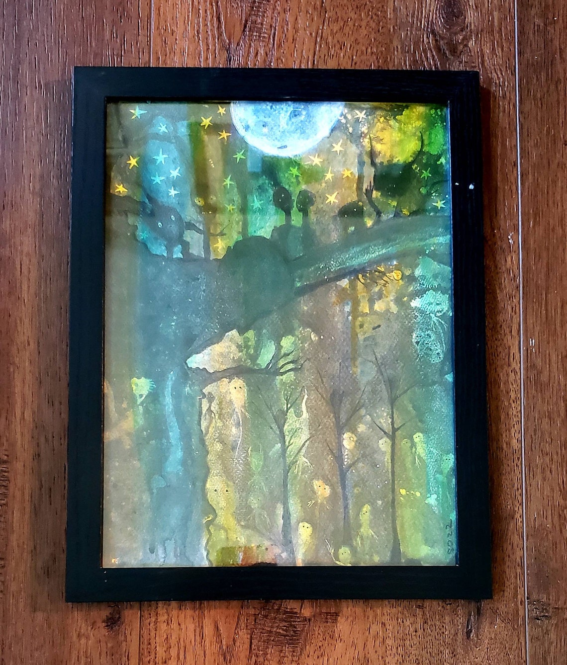 Hidden Witches Limited Print. Hand Colored by Artist. One of a Kind ...