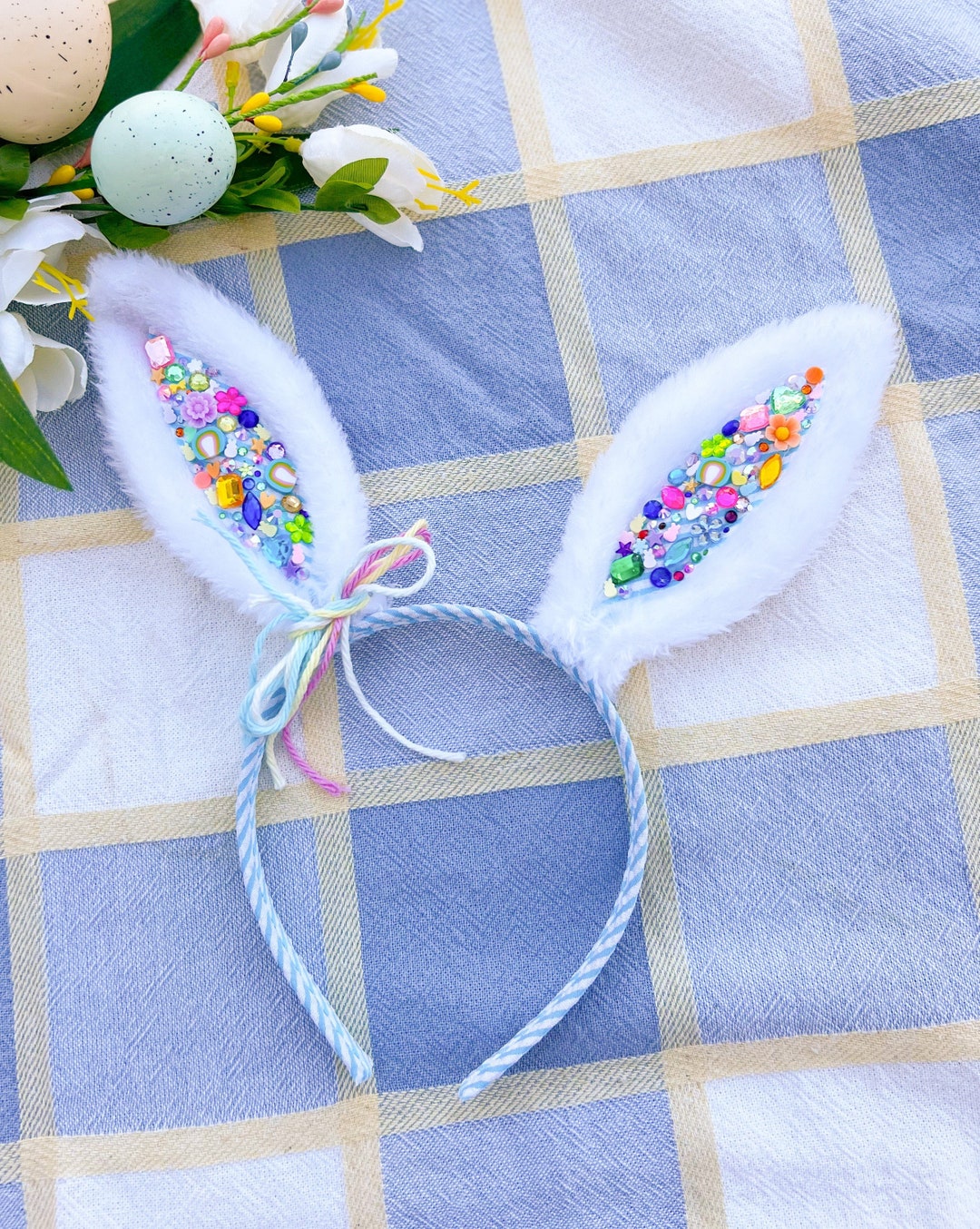Easter Bunny Ears, Bunny Ears Headband, Easter Basket Gift - Etsy